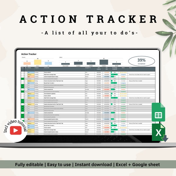 Task Team Tracker - Etsy