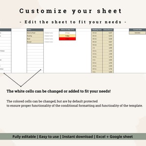 Book Tracker | Reading Tracker | Organize Your Digital Bookcase | Excel ...
