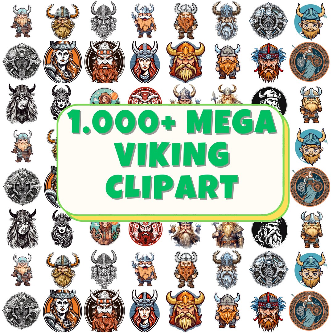 Watercolor Viking Clipart Watercolor Clipart 25 Png Nord - Etsy