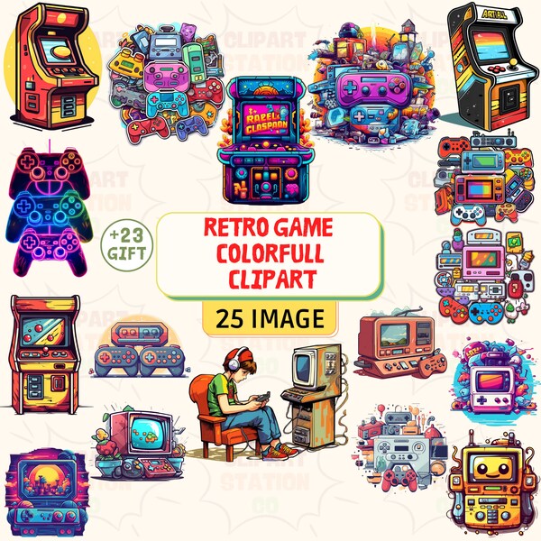 Gaming Clipart - Etsy