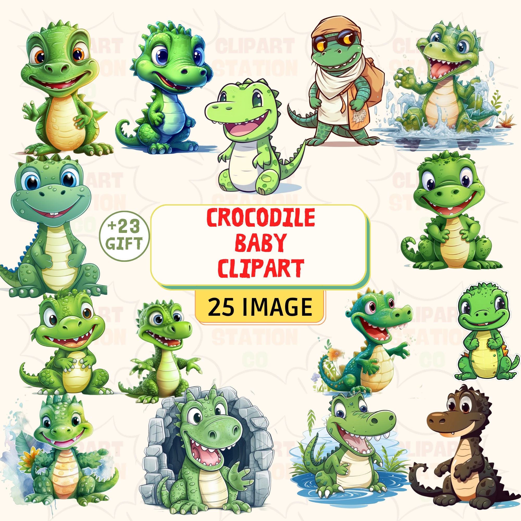 Baby Cute Alligator Clip Art Png, Watercolor Happy Alligator Clipart ...