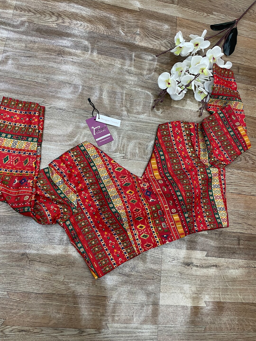Navratri Gamthi Printed Blouse/navratri Special Blouse/ - Etsy