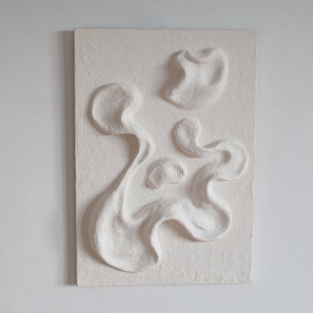 Biomorphic Organic Wall Art, Wabi Sabi Textured 3d Plaster Art ...