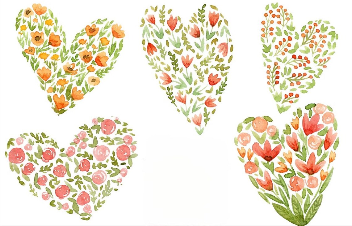 Heart Png Bundle, Heart Png, Hand Drawn Heart Png, Open Heart Png ...