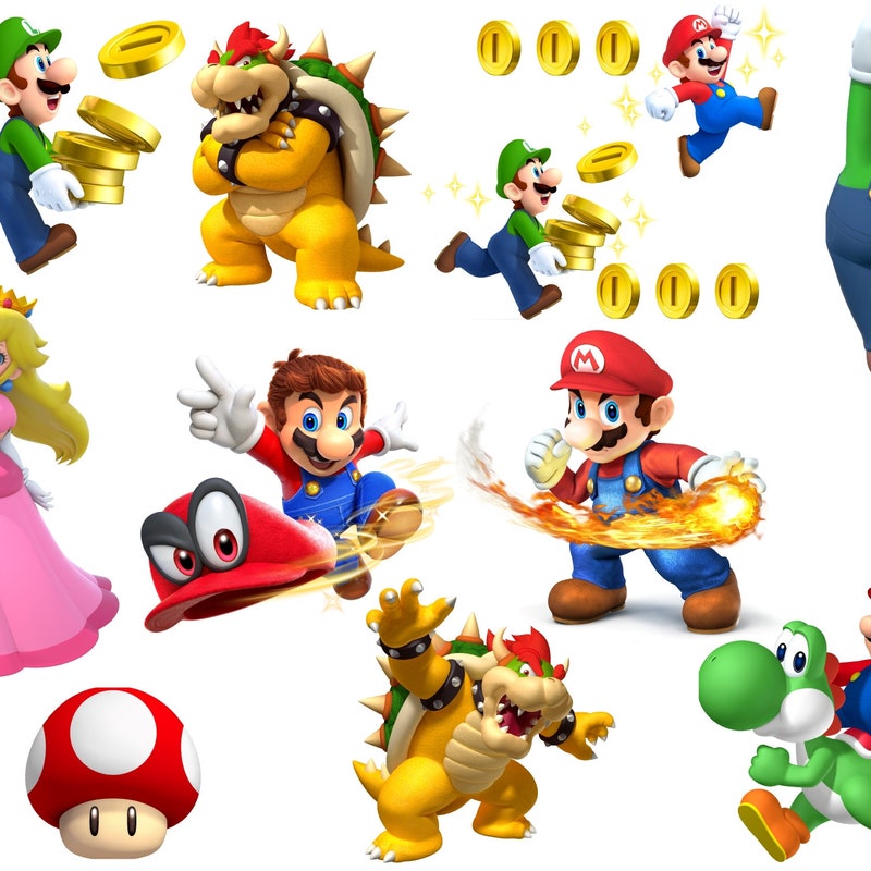 Mario Printables - Etsy