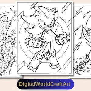 105 SONIC Coloring Pages /sonic Printable Coloring Sheets for Kids / A4 ...