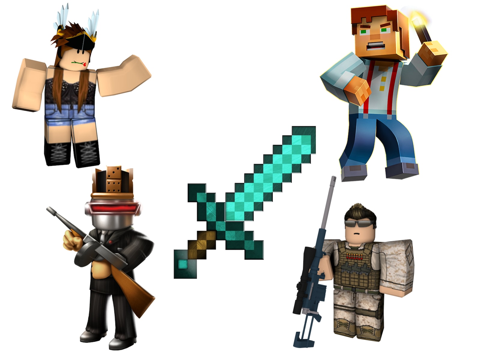 Roblox, Roblox PNG, Minecraft PNG, Minecraft Clipart Art, Roblox ...