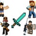 Roblox & Minecraft Clipart Art, Gaming Characters PNG (digital Download ...
