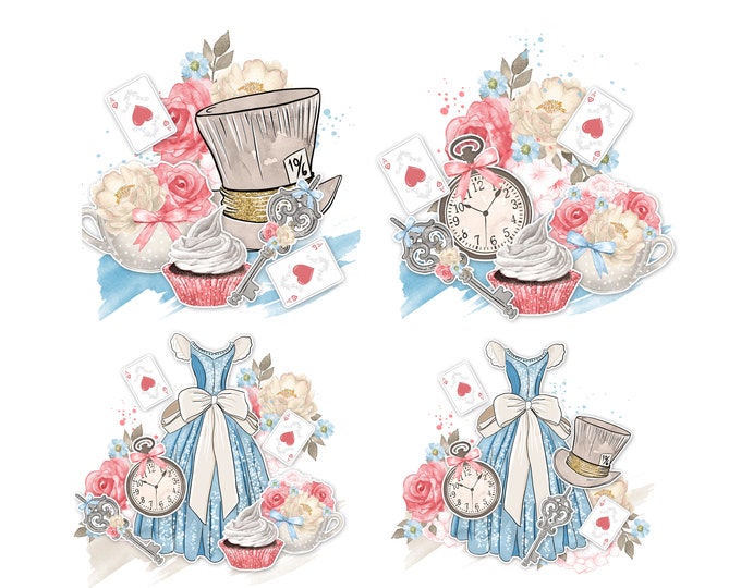 Alice in Wonderland Design,alice in Wonderland Digital Paper Pack ...
