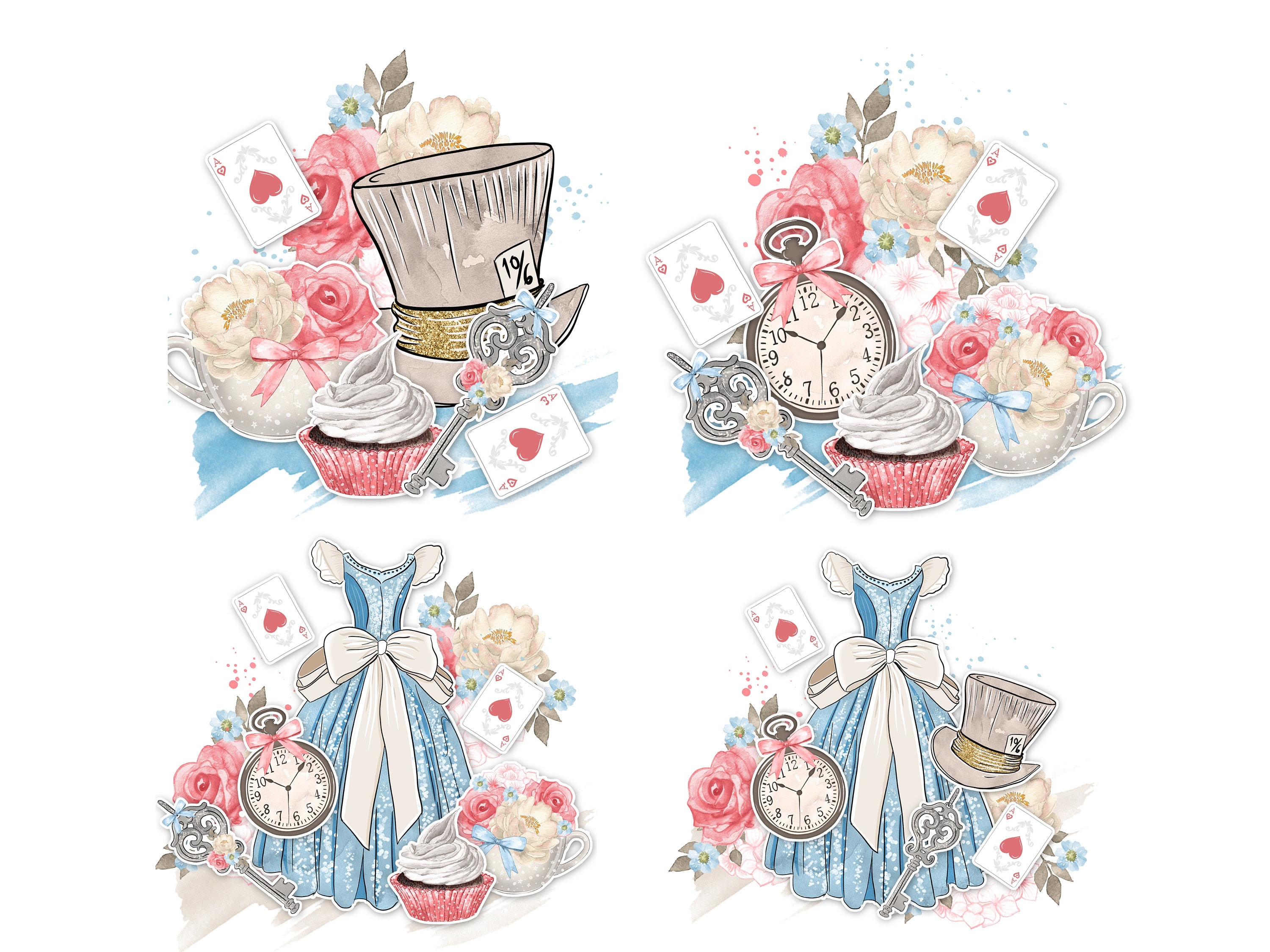 Alice in Wonderland Design,alice in Wonderland Digital Paper Pack ...
