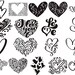 Heart Png Bundle, Heart Png, Hand Drawn Heart Png, Open Heart Png ...