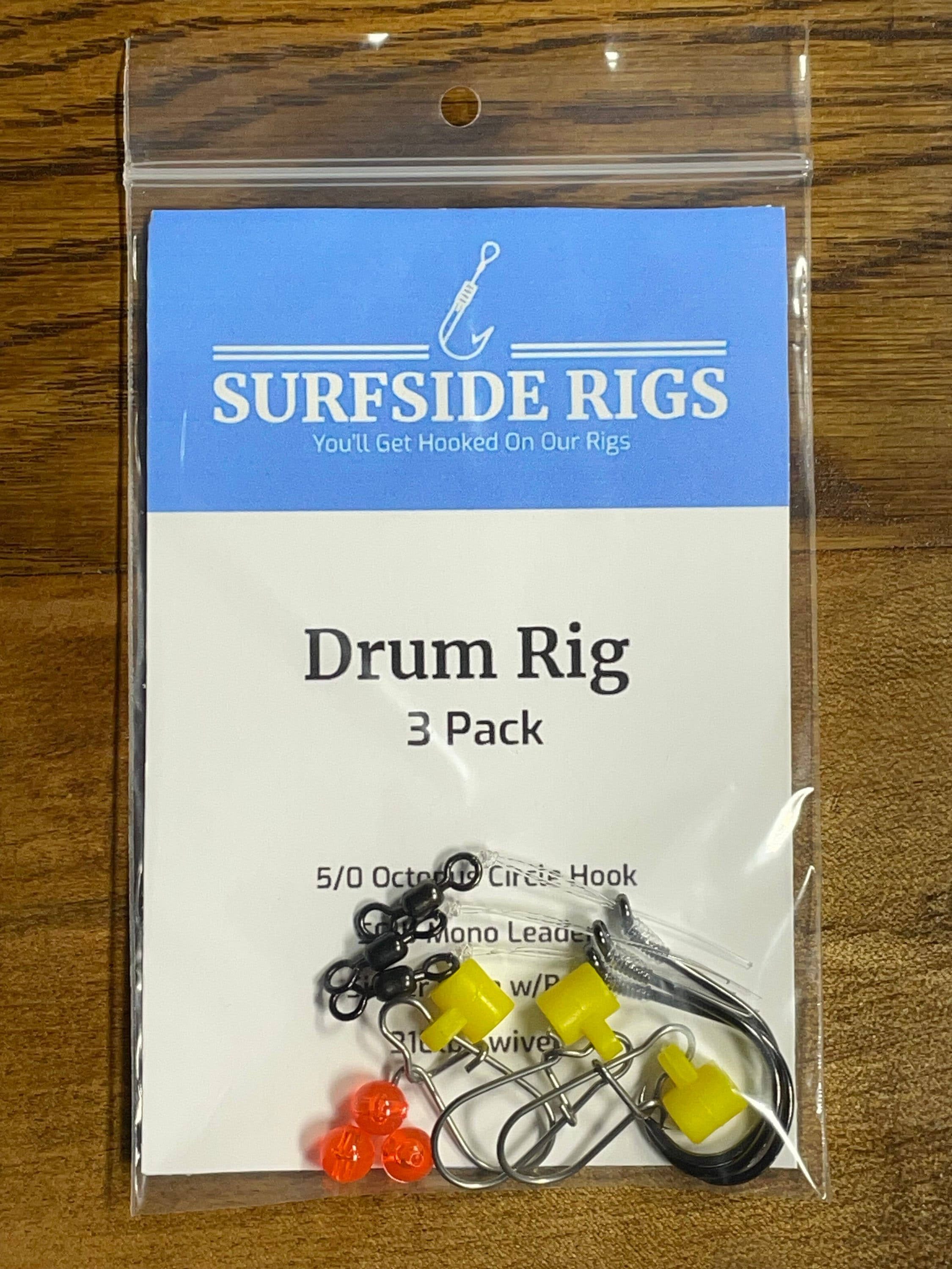 3 Pack - Drum Rigs, Puppy Drum, Redfish, Surf Fishing Rigs (hatteras ...