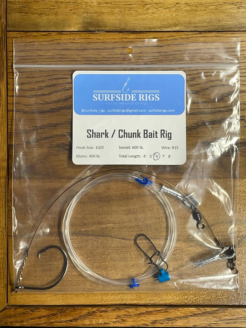 Shark Fishing Rig, Shark Rig, Land Based Shark Fishing, Chunk Bait ...