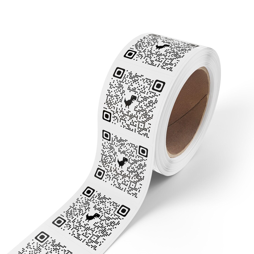 Splitfireescapes/etsy.com QR Code Sticker Rolls - Fun, Custom Labels ...