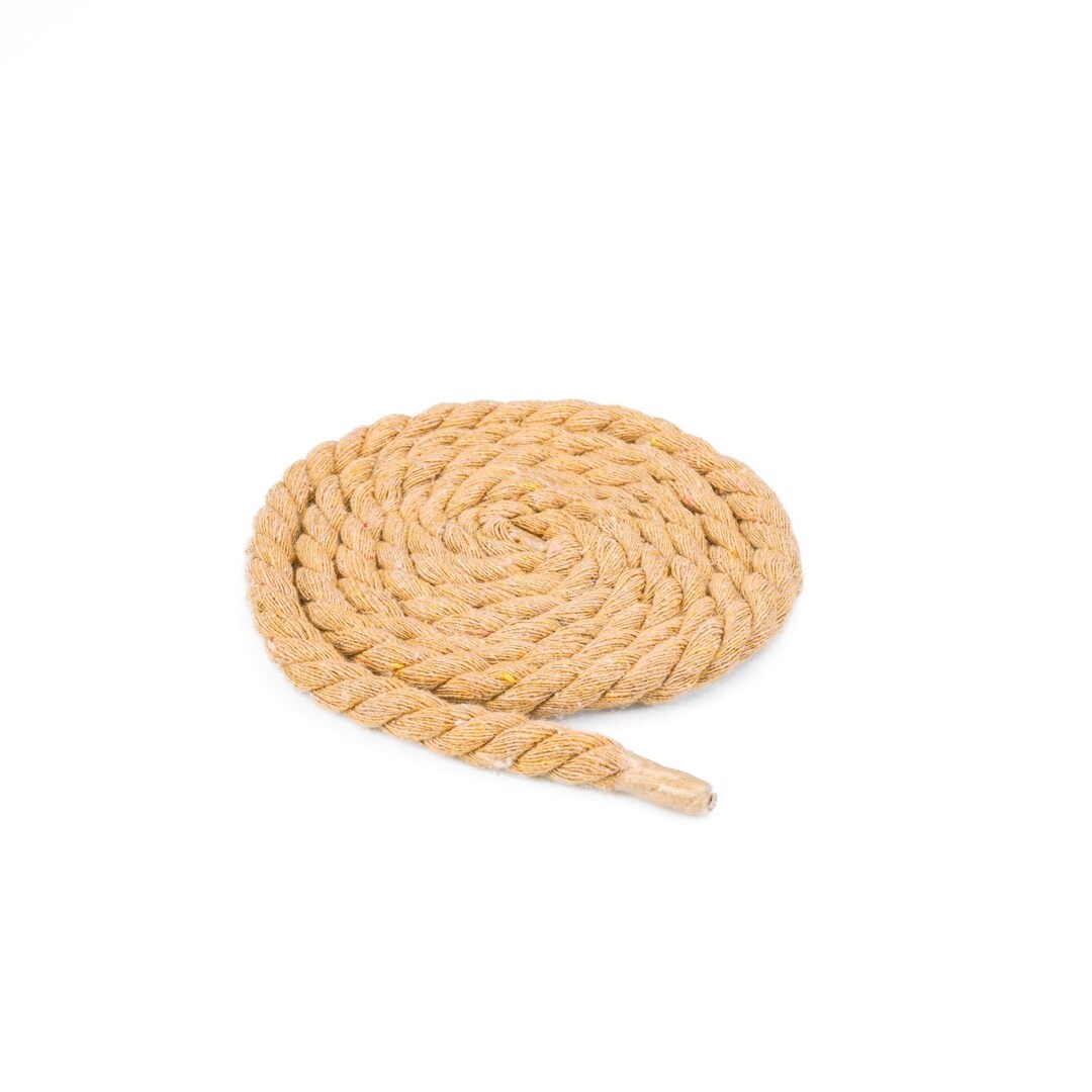 Thick Shoelaces Khaki Cotton Rope for Sneakers 8 Mm Rope Laces - Etsy