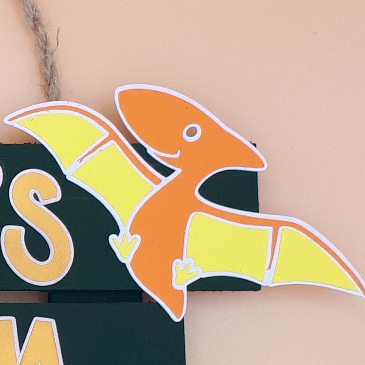 Dinosaur Themed Children's Door Sign - Etsy