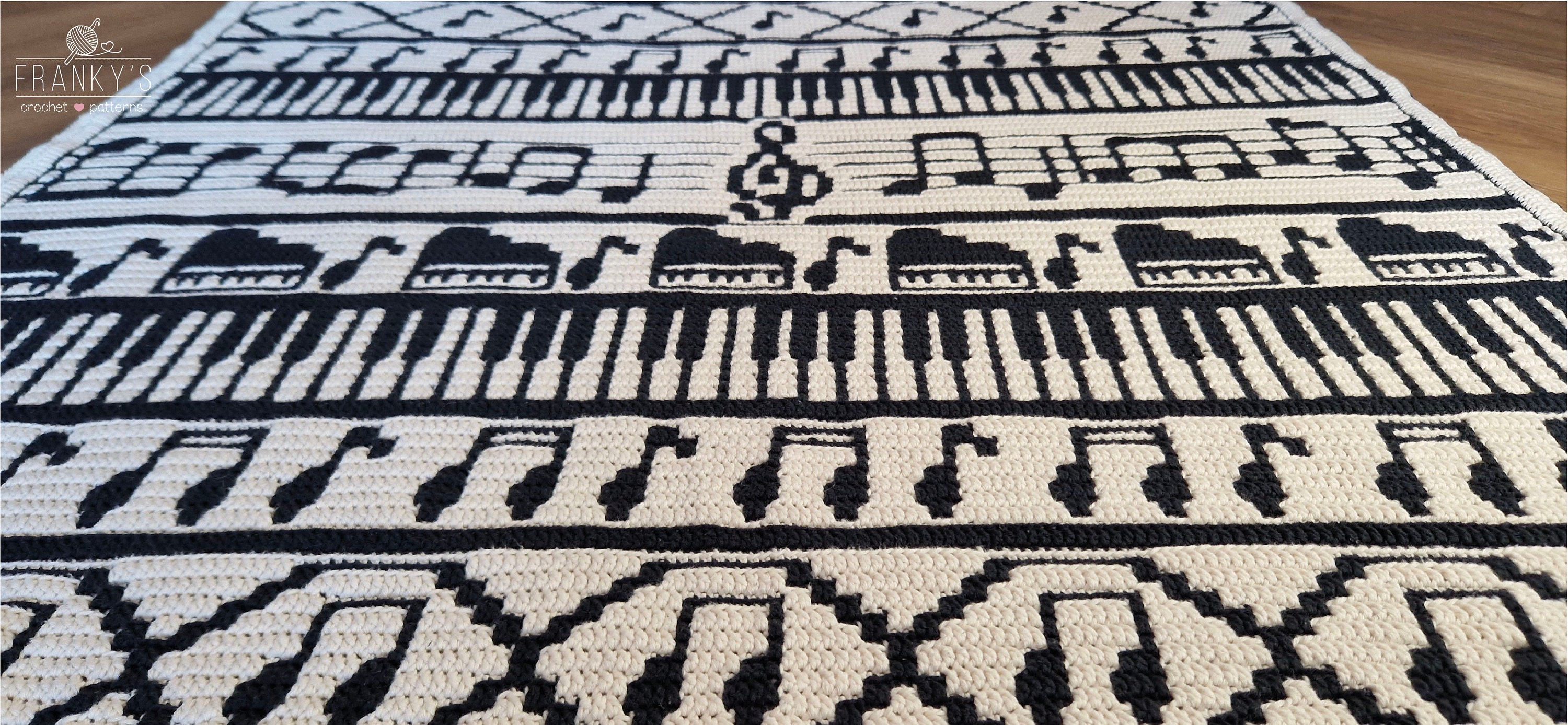 Piano Love Overlay Mosaic Crochet Pattern Digital Download - Etsy