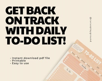 Digital to Do List Digital Daily Task List Digital Planner Planner ...