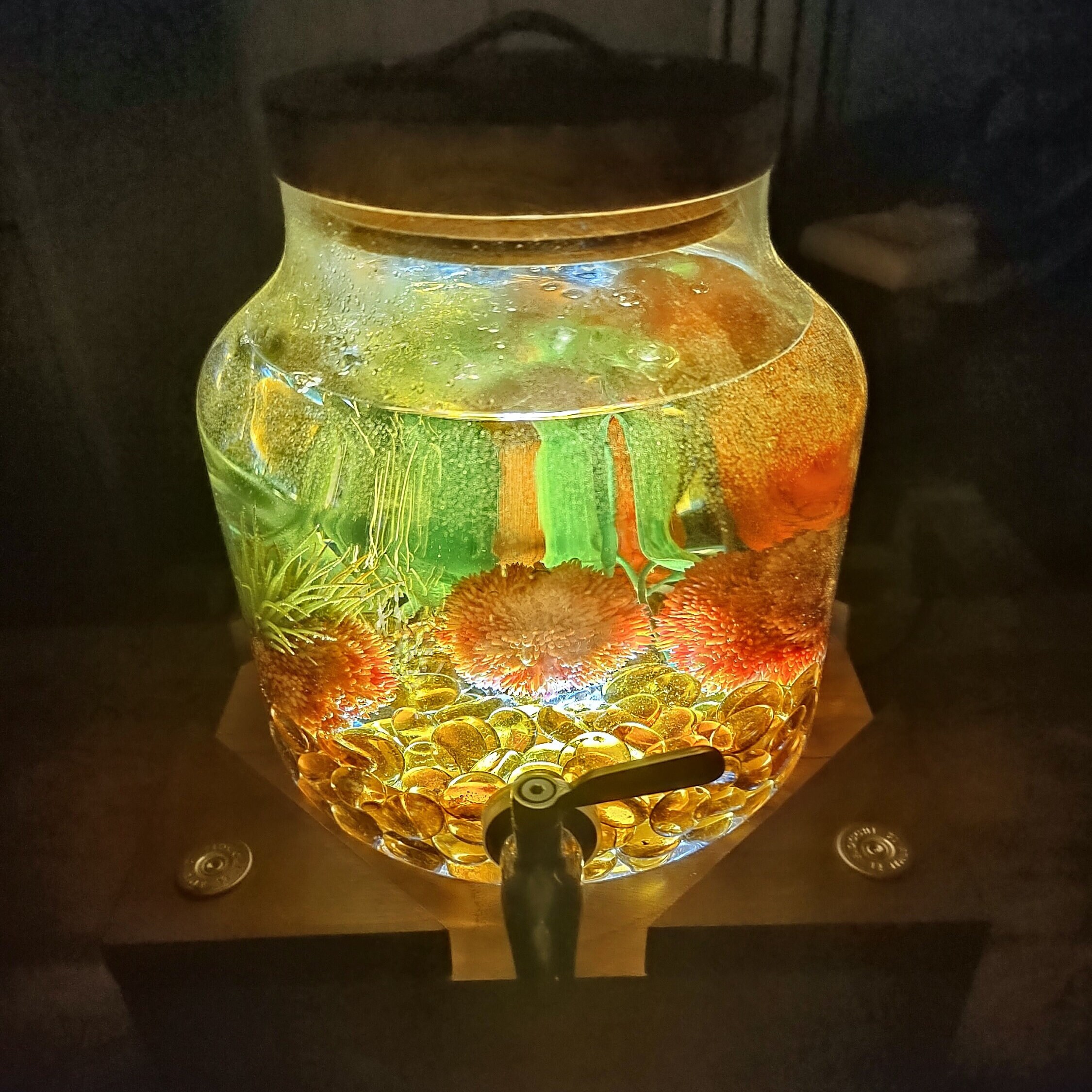Luxurious Handmade Solid Oak & Mango Wood Coldwater Goldfish Aquarium ...