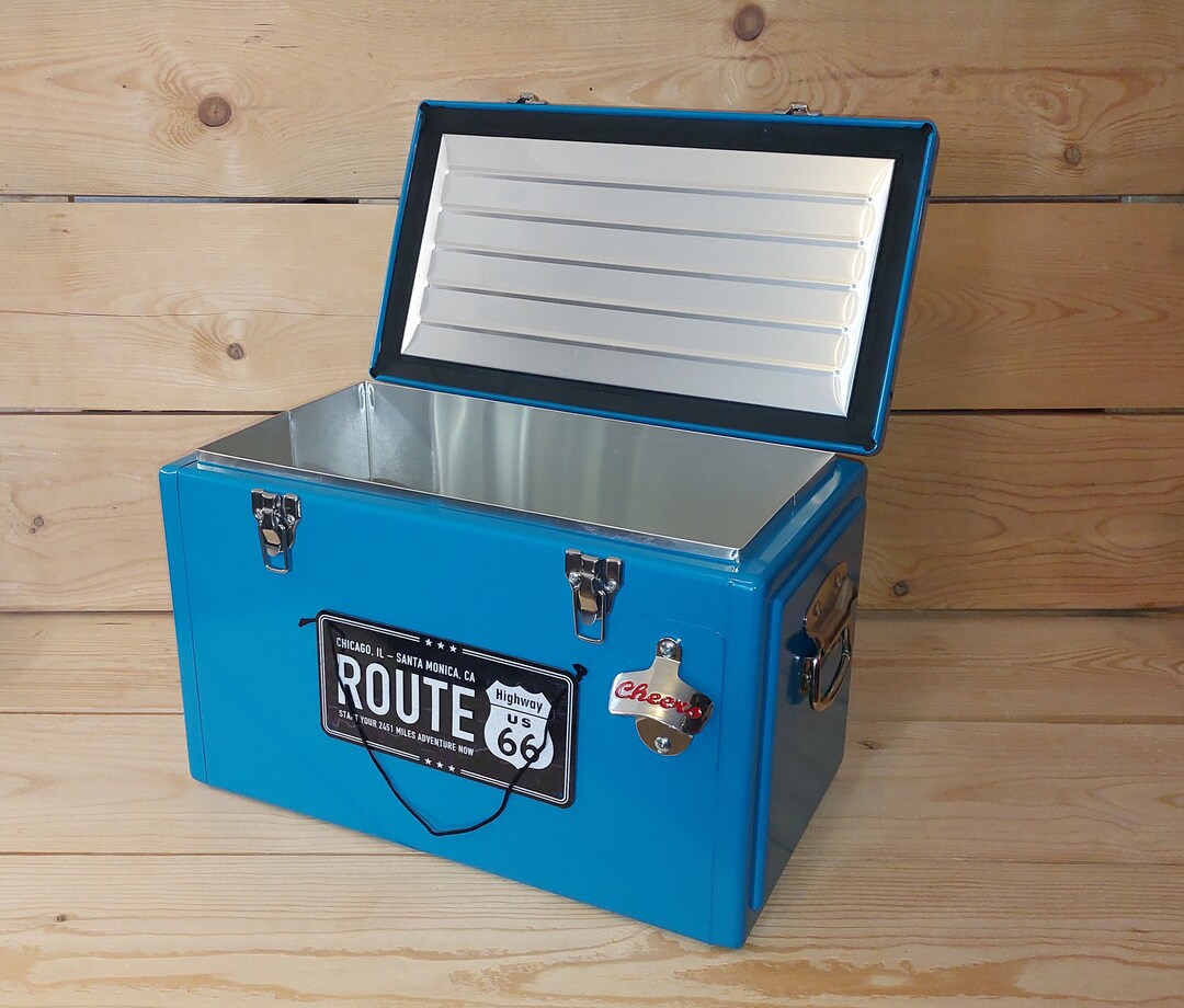 ROUTE 66 US-HIGHWAY Hanging Sign XL Drinks Cooler Contents 25 Liters/6. ...