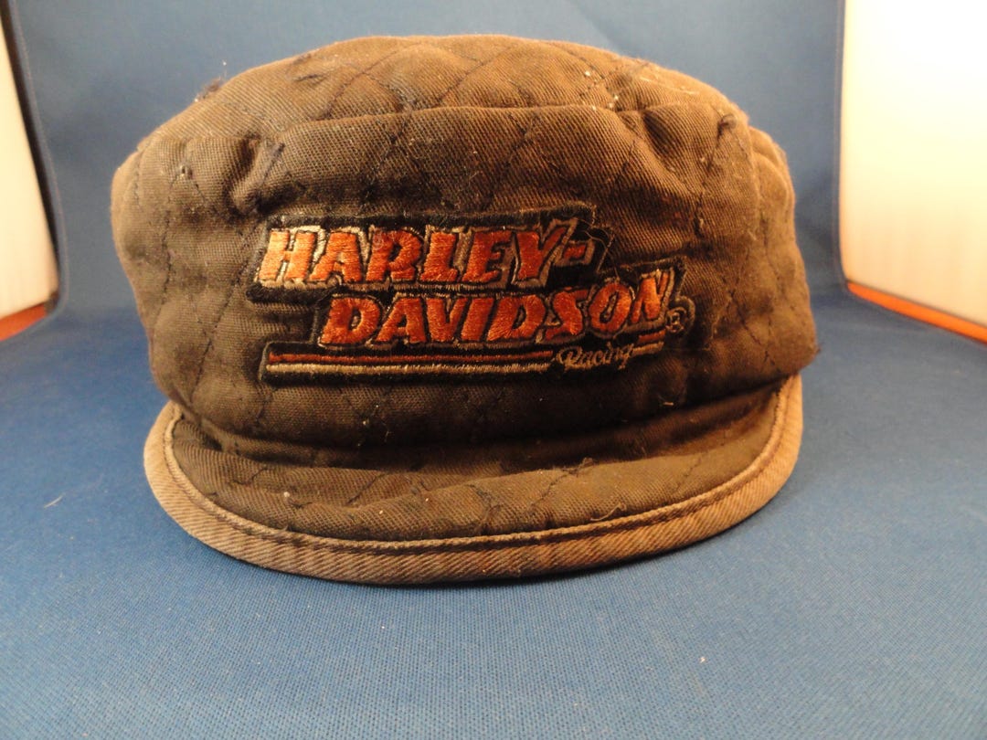 Vintage Harley Davidson Motorcycle Racing Hat Made in USA Small Size ...
