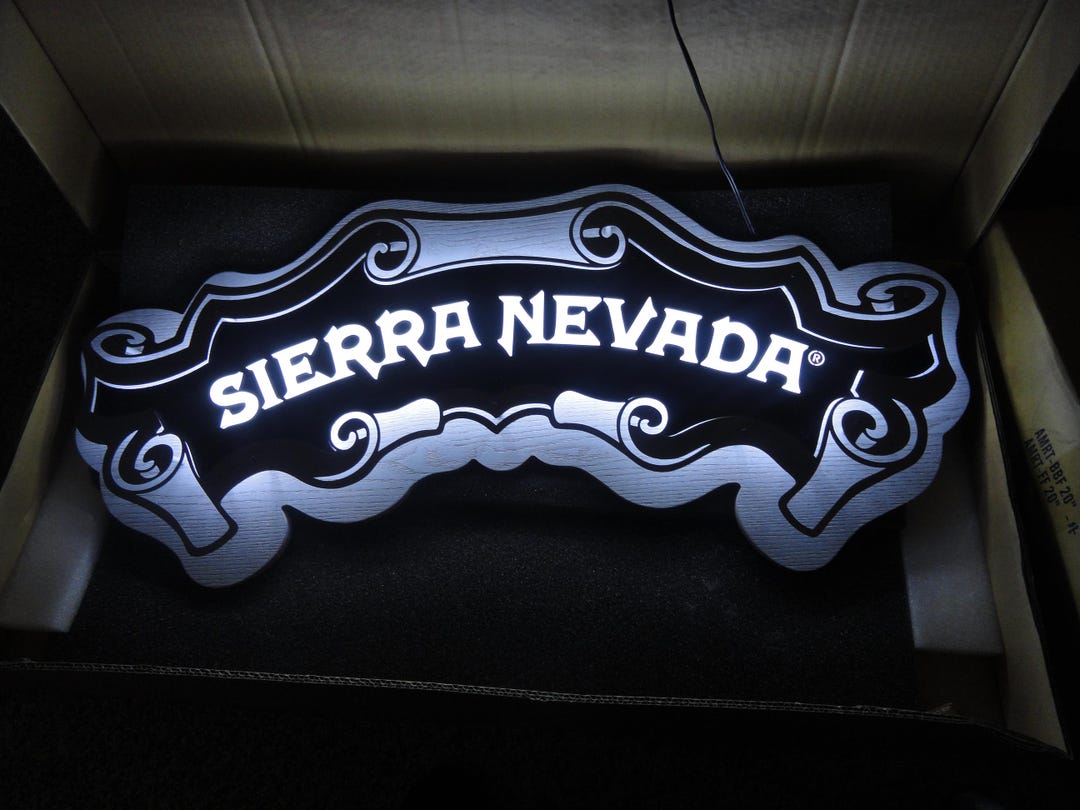 Sierra Nevada Zeon LED Beer Sign Metal and Wood Never Used in Original ...