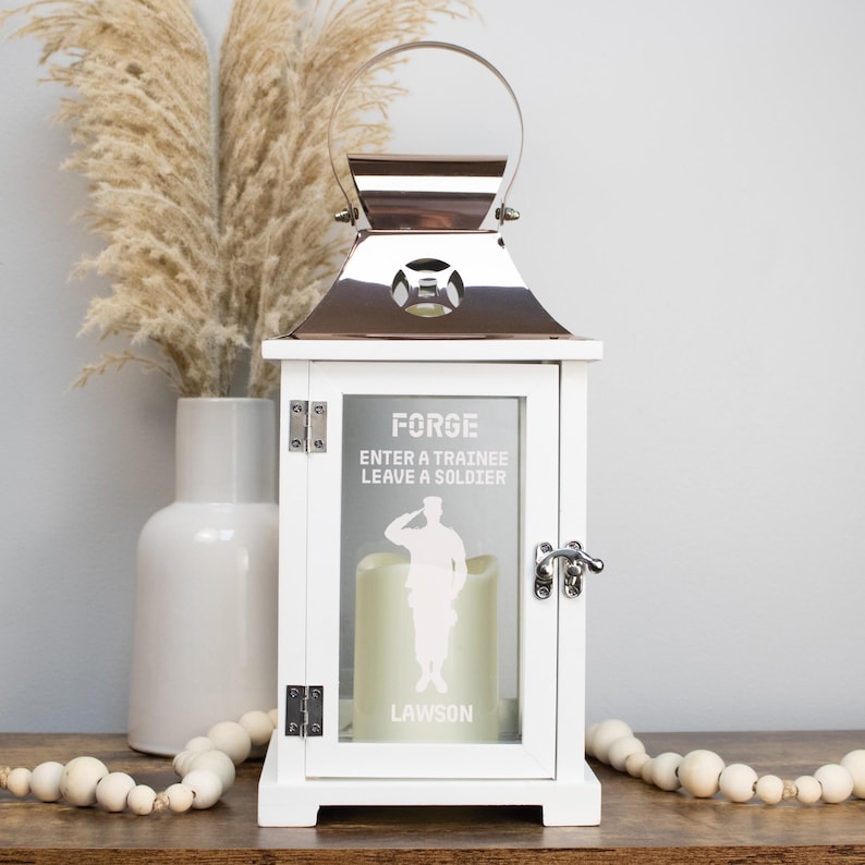 Army Soldier Forge Lantern - Personalized Victory Forge Lantern, Basic ...