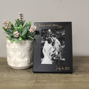 Personalized Wedding Picture Frame Engraved Anniversary Picture Frame ...