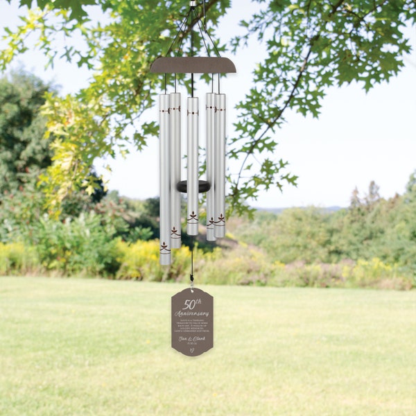50th Wedding Anniversary Chimes - Etsy