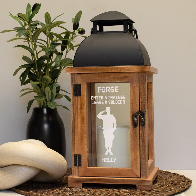 Army Soldier Forge Lantern - Personalized Victory Forge Lantern, Basic ...