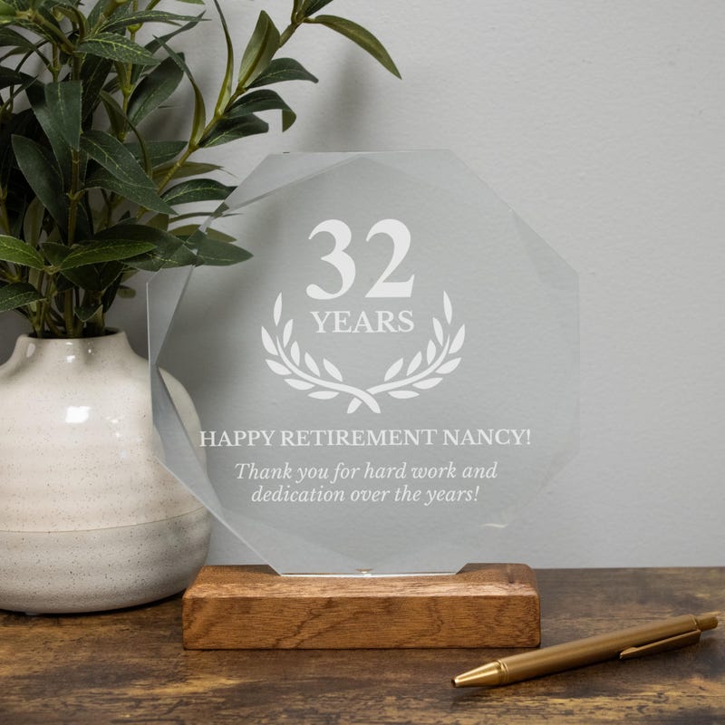 Retirement Plaque - Etsy