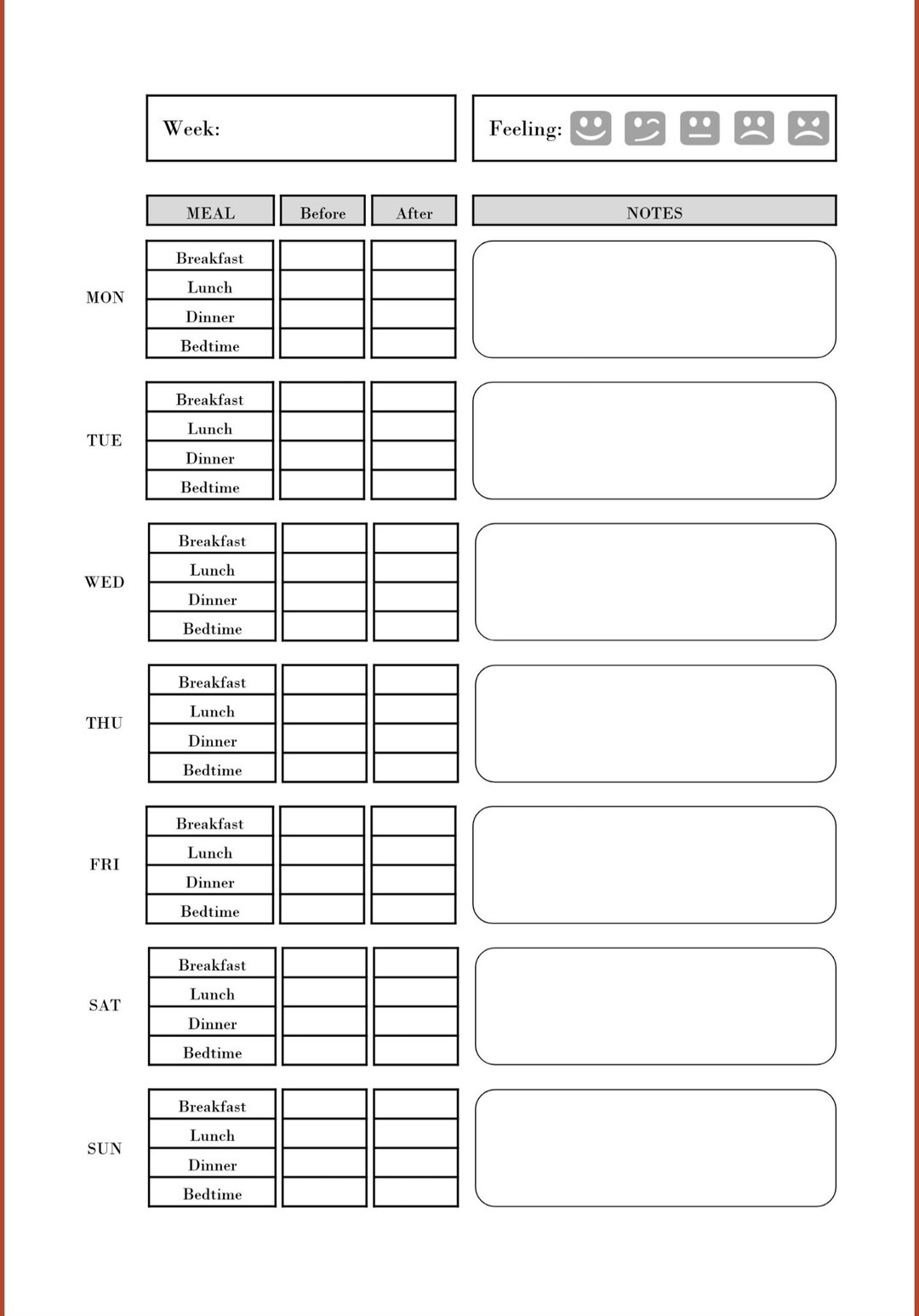 Diabetes Log Book - 105 Pages - Etsy