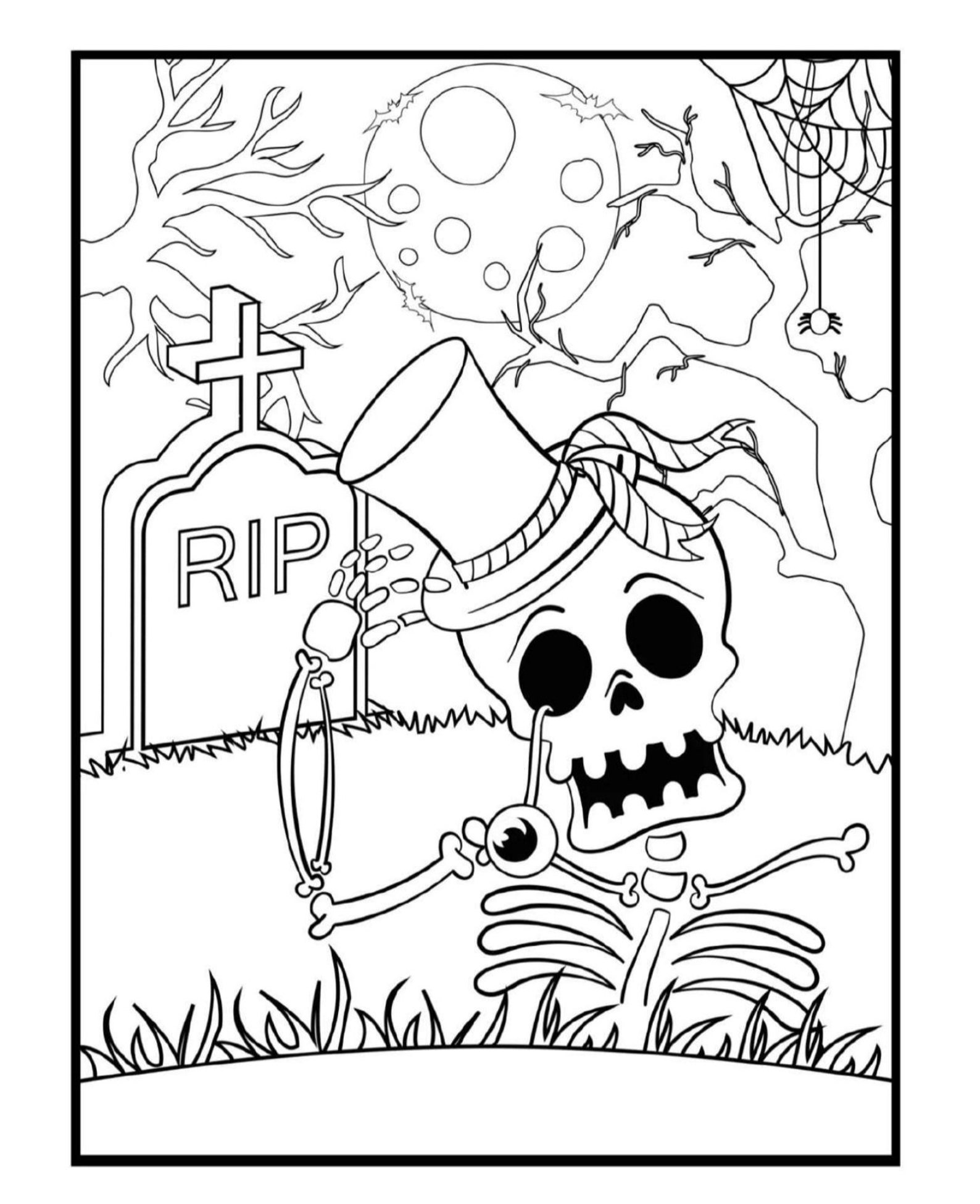 Spooky Halloween Coloring Pages - 101 Pages - Etsy