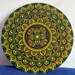 Vibrant 18-inch Round Mandala Dot Art Festive and Colorful Home Decor ...