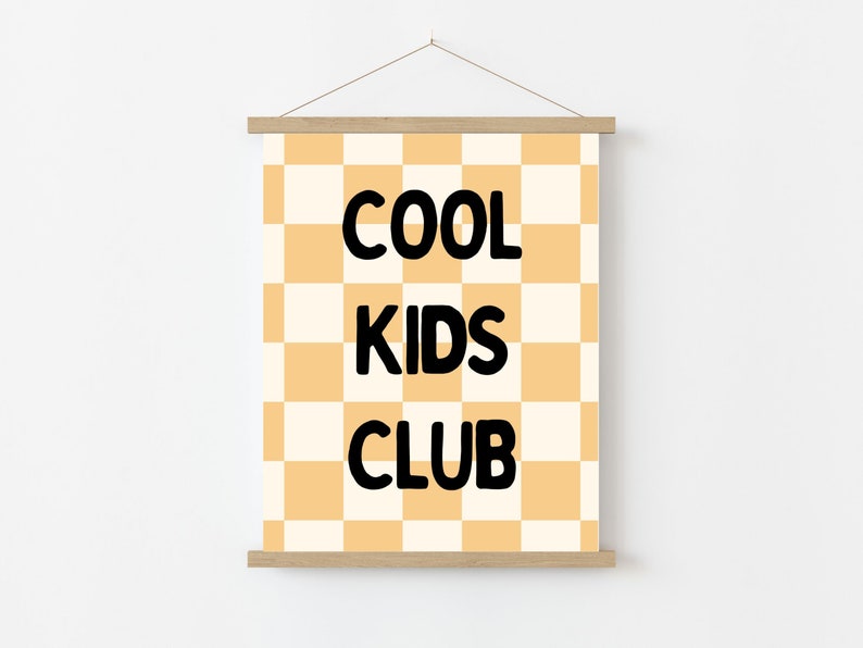 Cool Kids Club Print Kids Room Wall Print Playroom Wall Print DIGITAL ...