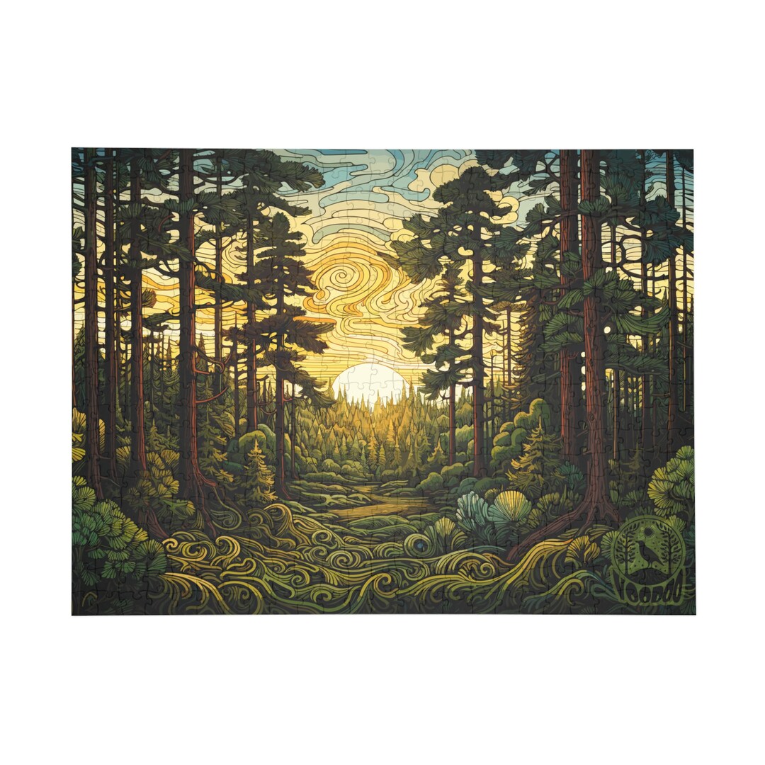 Jigsaw Puzzle, Forest Punk 001 - Etsy