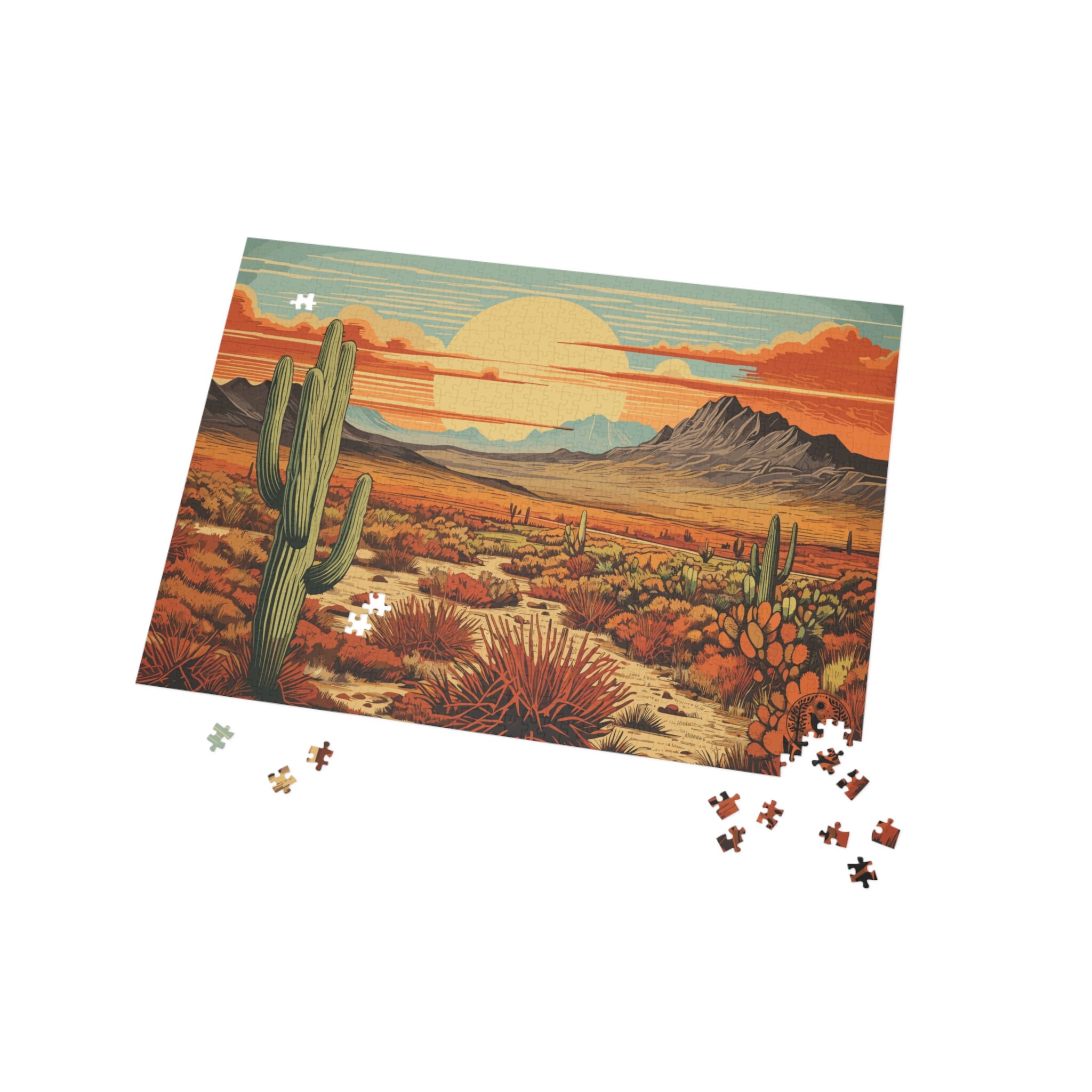 Jigsaw Puzzle, Mojave Desert - Etsy