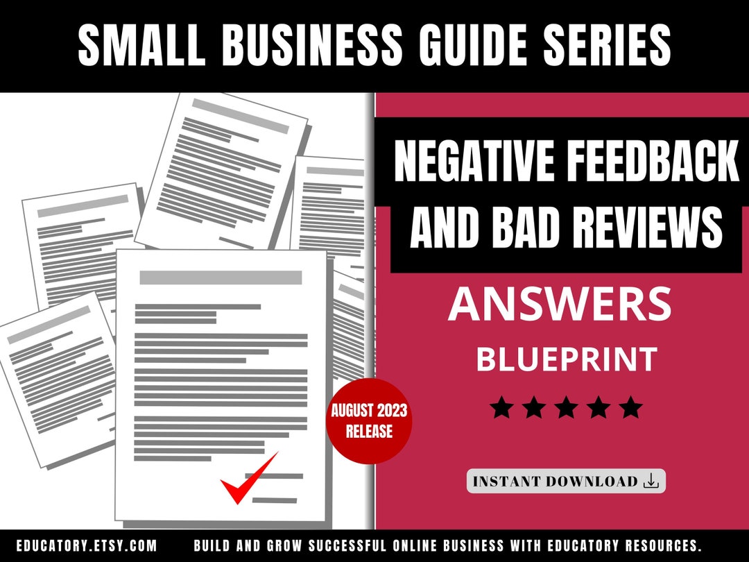 Complete Template for Responding to Negative Reviews: Bank of Answers ...