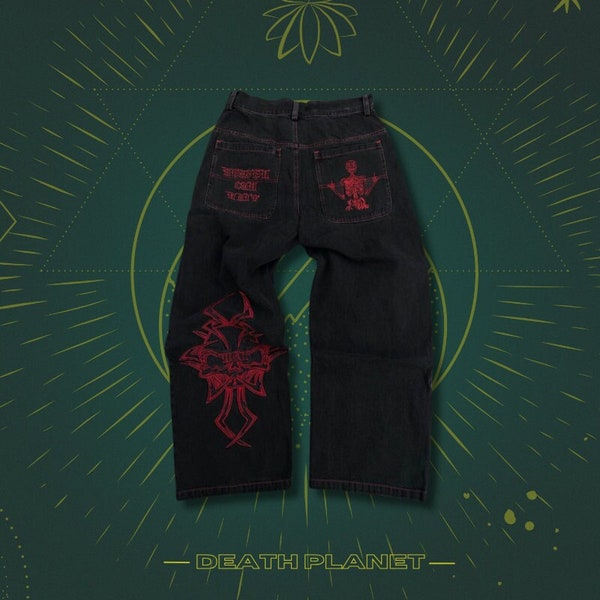 Embroidered Pants - Etsy