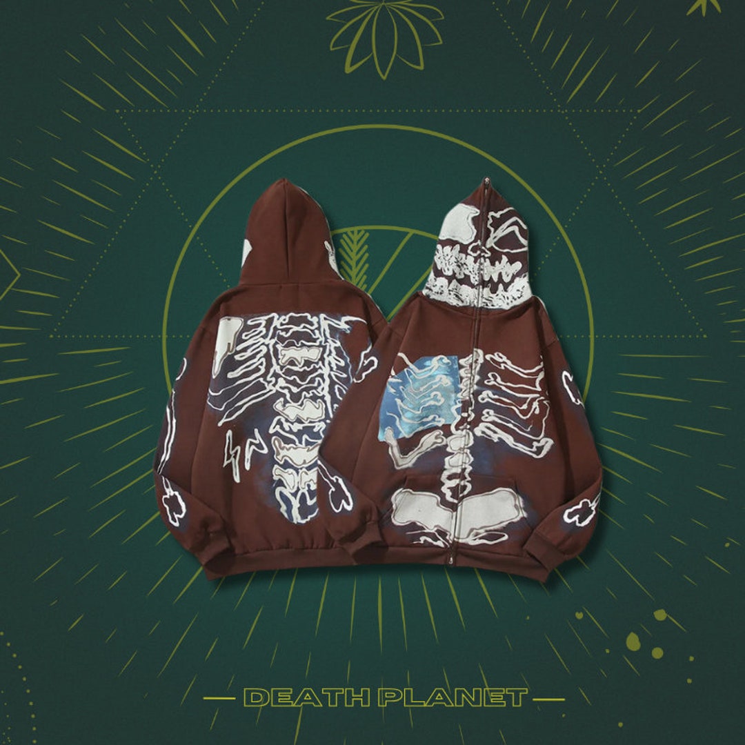 Y2K Streetwear Hoodie Zip-up Hoodie 4tune Print Hoodie Star - Etsy