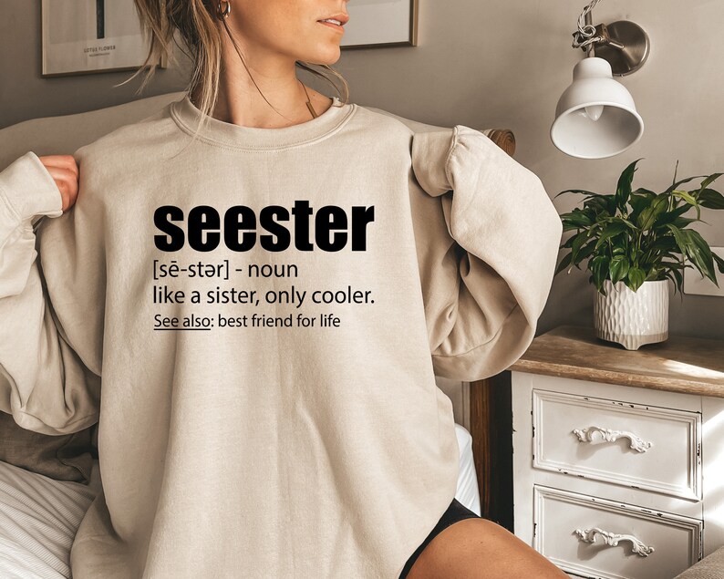 Seester Noun Shirt, Seester Definition T-shirt, Gift for Sister, Best ...
