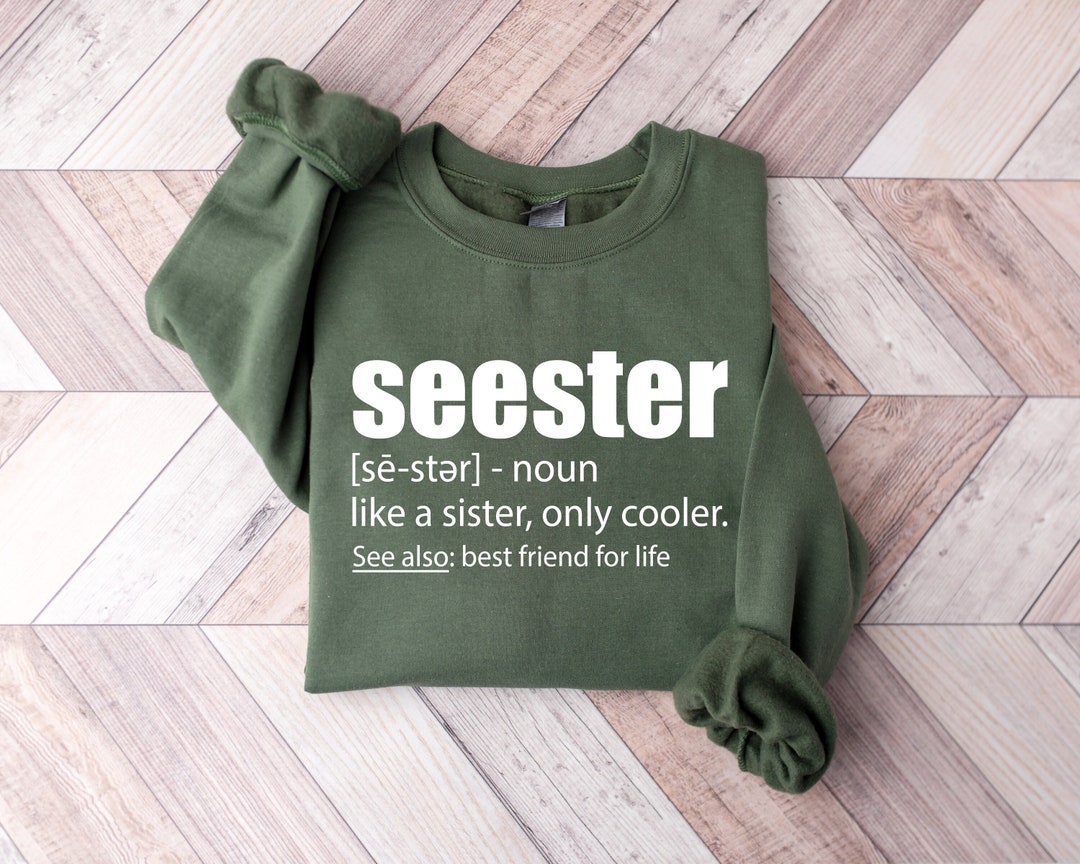 Seester Noun Shirt, Seester Definition T-shirt, Gift for Sister, Best ...