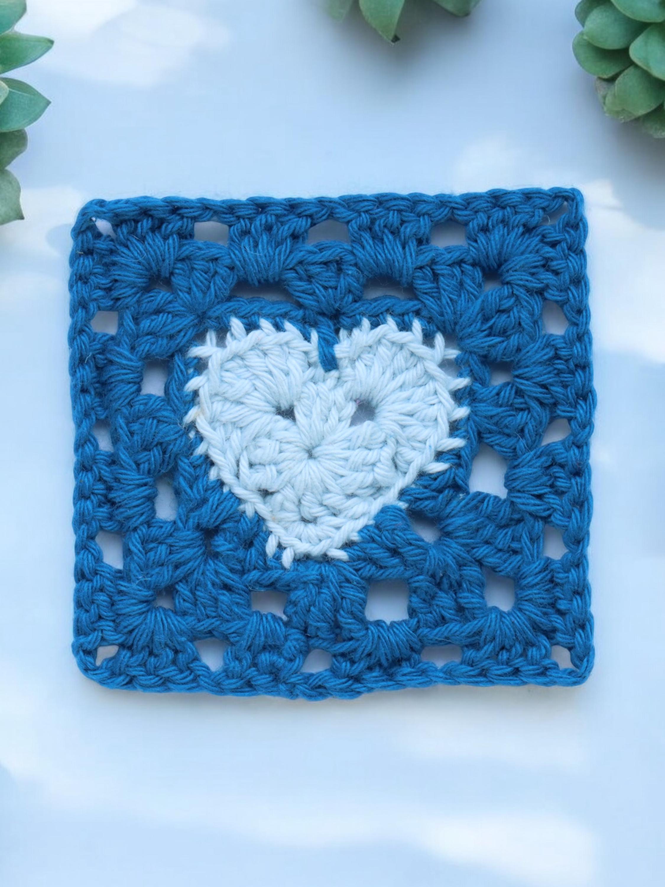 Classic Heart Granny Square Crochet Pattern PDF, Easy Beginner-friendly ...