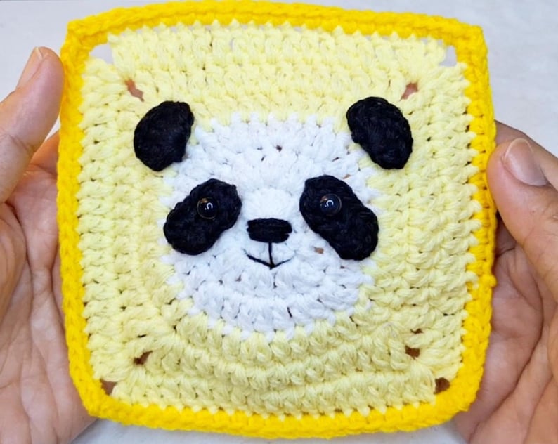 Panda Granny Square Crochet Pattern | US Terms, Beginner Friendly (PDF ...