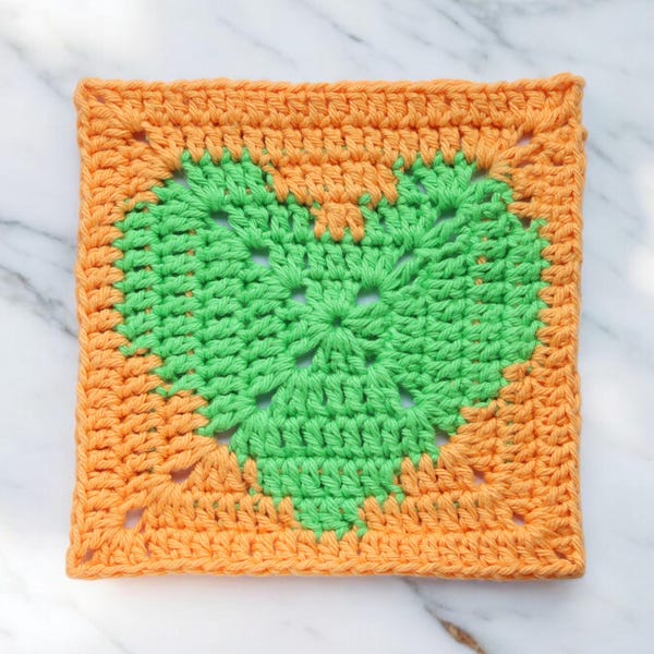 Heart Granny Square Pattern - Etsy