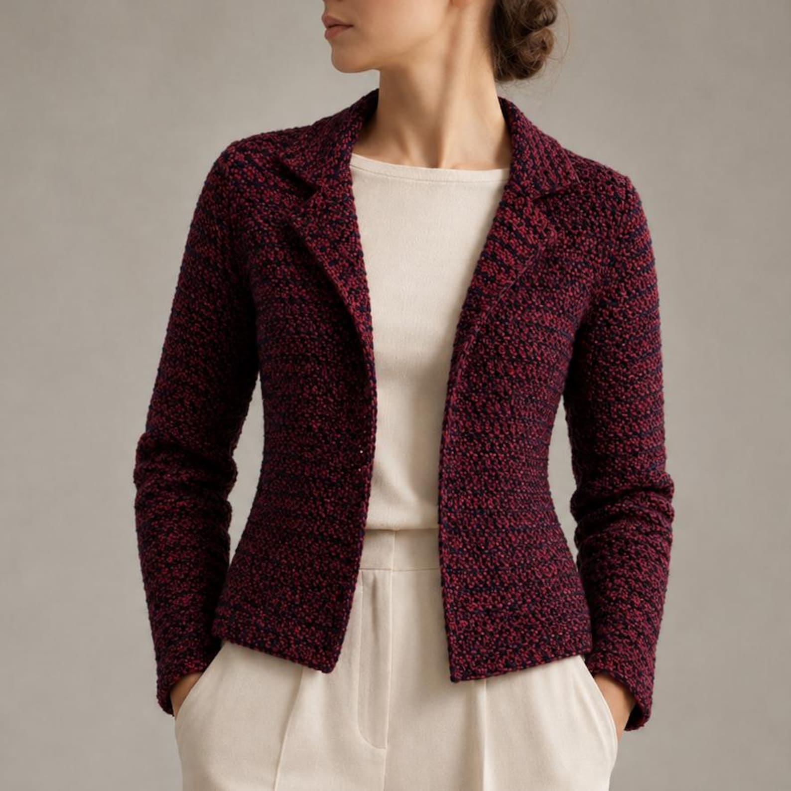 Vintage Sports Jacket Crochet Pattern - Retro Tailored Blazer PDF - Mid ...