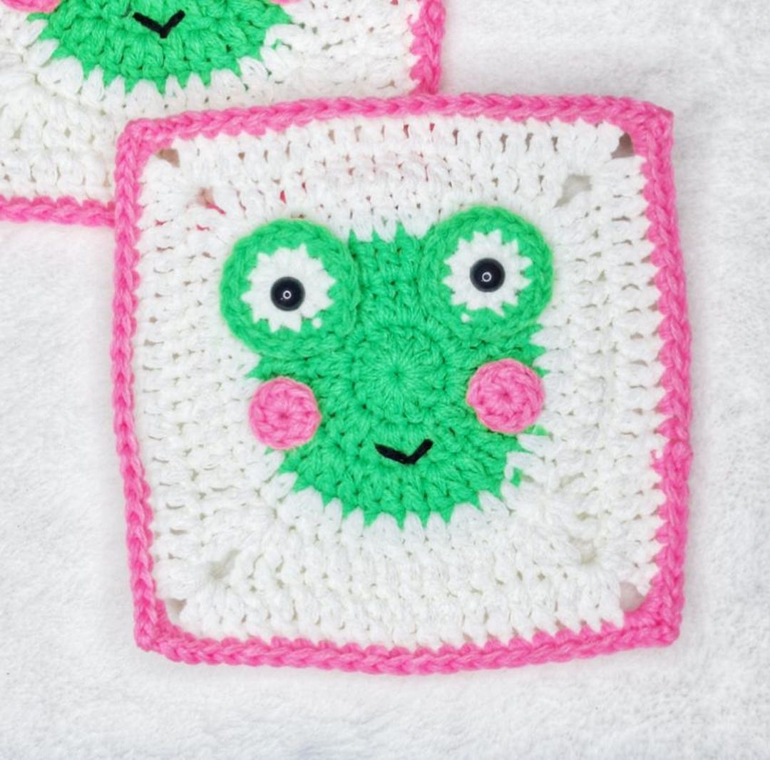 Frog Granny Square Crochet Pattern | Beginner-friendly Animal Project ...
