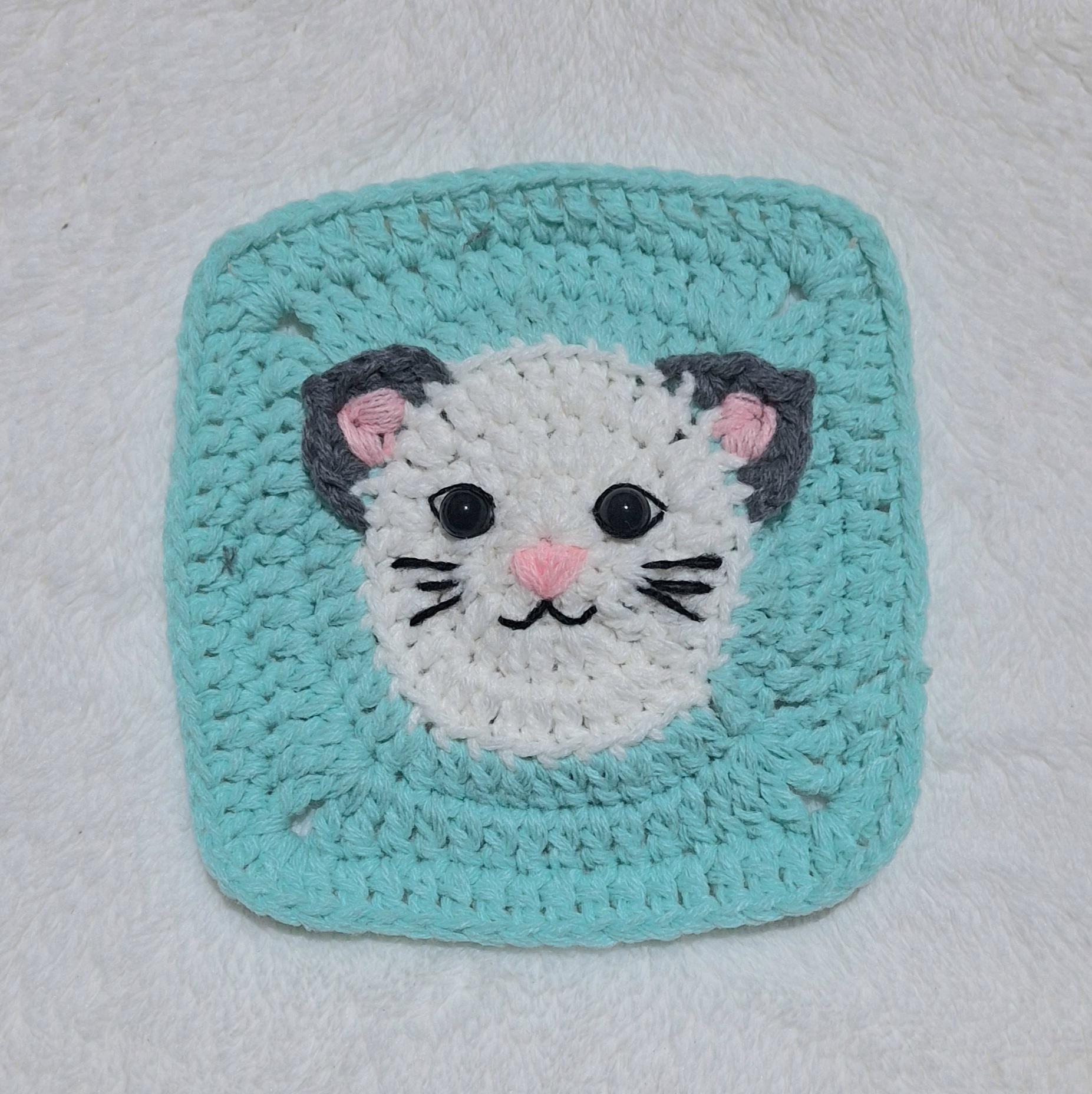 Cat Head Granny Square Crochet Pattern, Easy DIY (PDF Pattern - Etsy