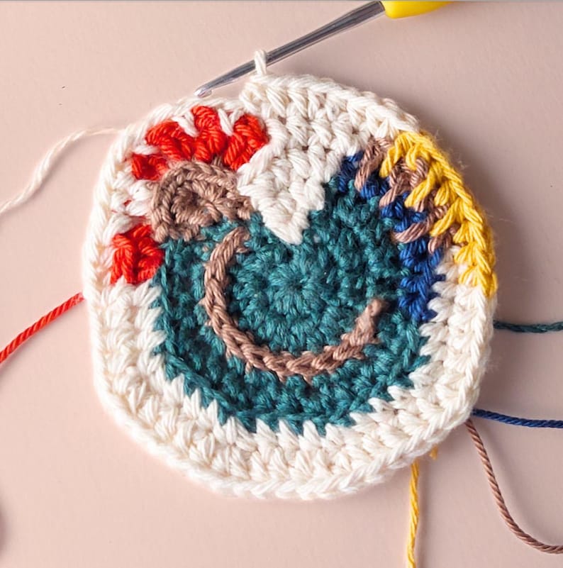 Rooster Crochet Pattern PDF – Farm Animal Granny Square – Amigurumi ...