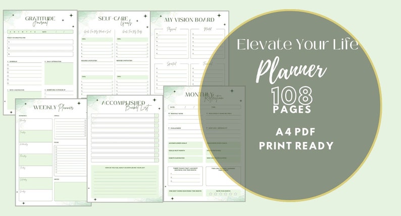Elevate Your Life Planner - Etsy